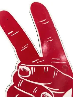 Other | Vintage Kendall Oil Corp Victory Peace Sign Porcelain License ...